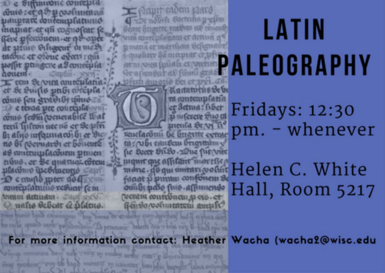 Latin Paleography Group – Center for the History of Print and Digital ...