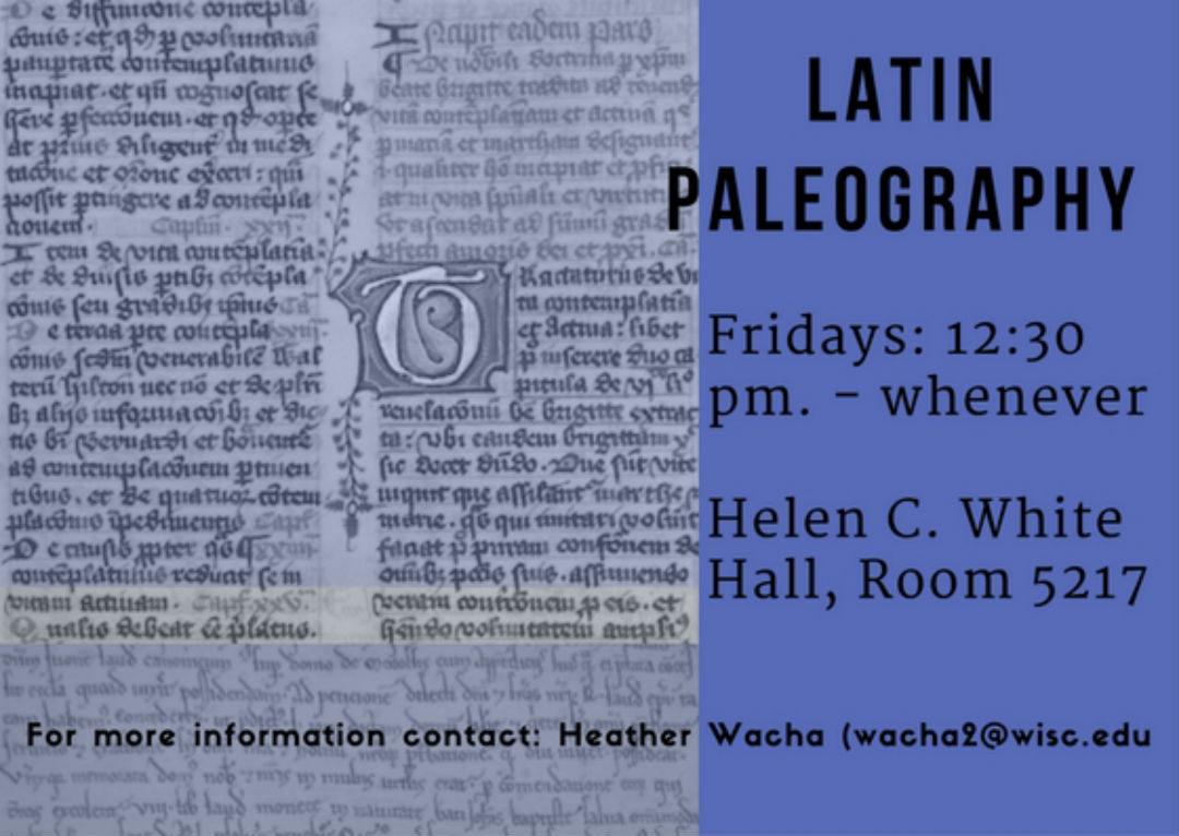 Latin Paleography Group – Center for the History of Print and Digital ...
